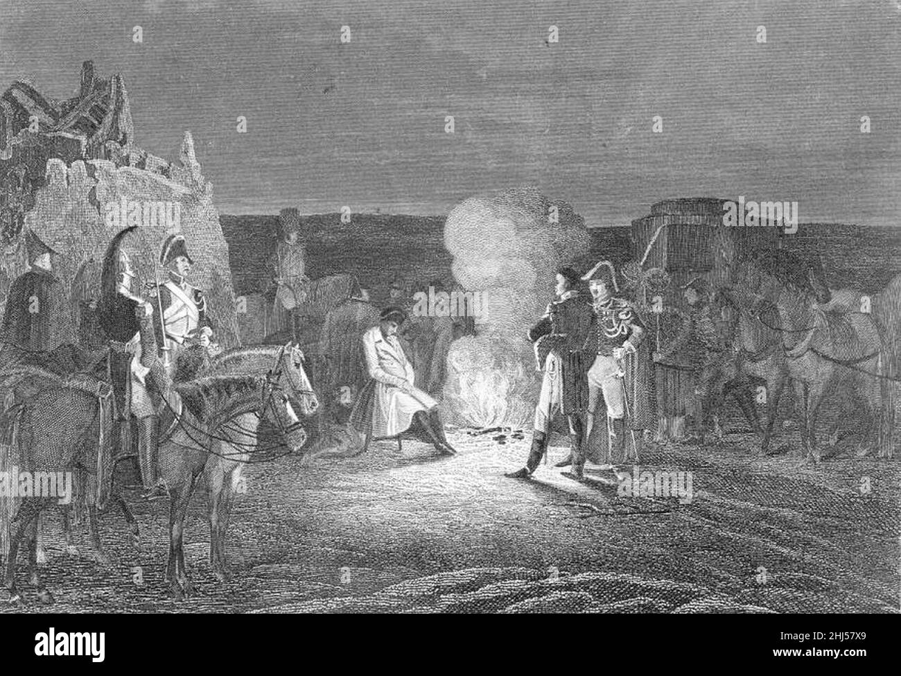 Straßberger - Napoleons Ruhe vor der Schlacht Stock Photo - Alamy