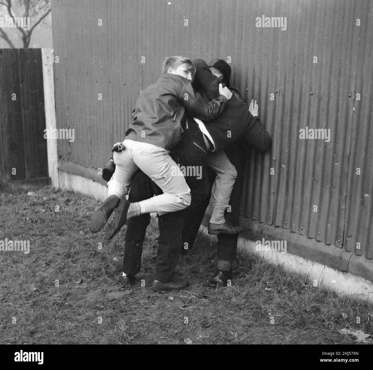 Schoolboys of Cheam School playing a game called Hi Jimmy Nacher. 1st ...