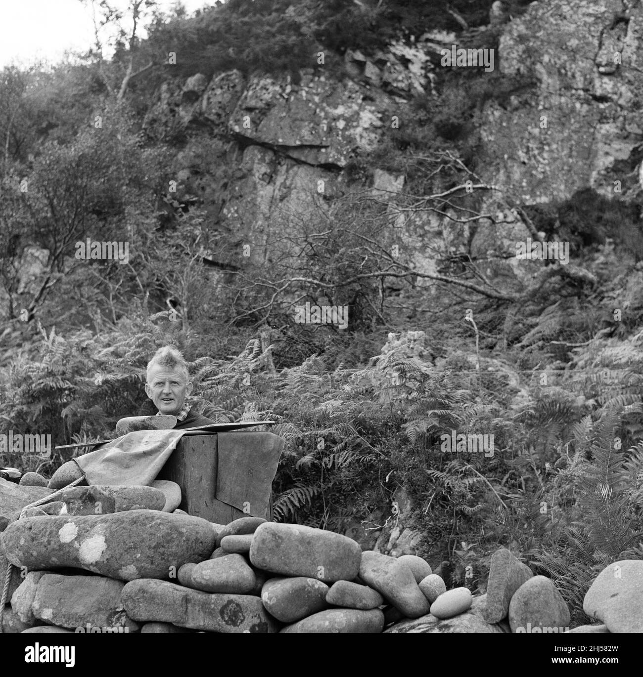 A villager on the Isle of Soay, Inner Hebreides, Scotland. 18th ...