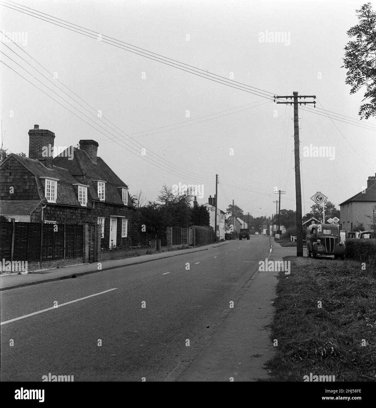 Views in the Essex village of Latchingdon. 4th September 1958 Stock ...