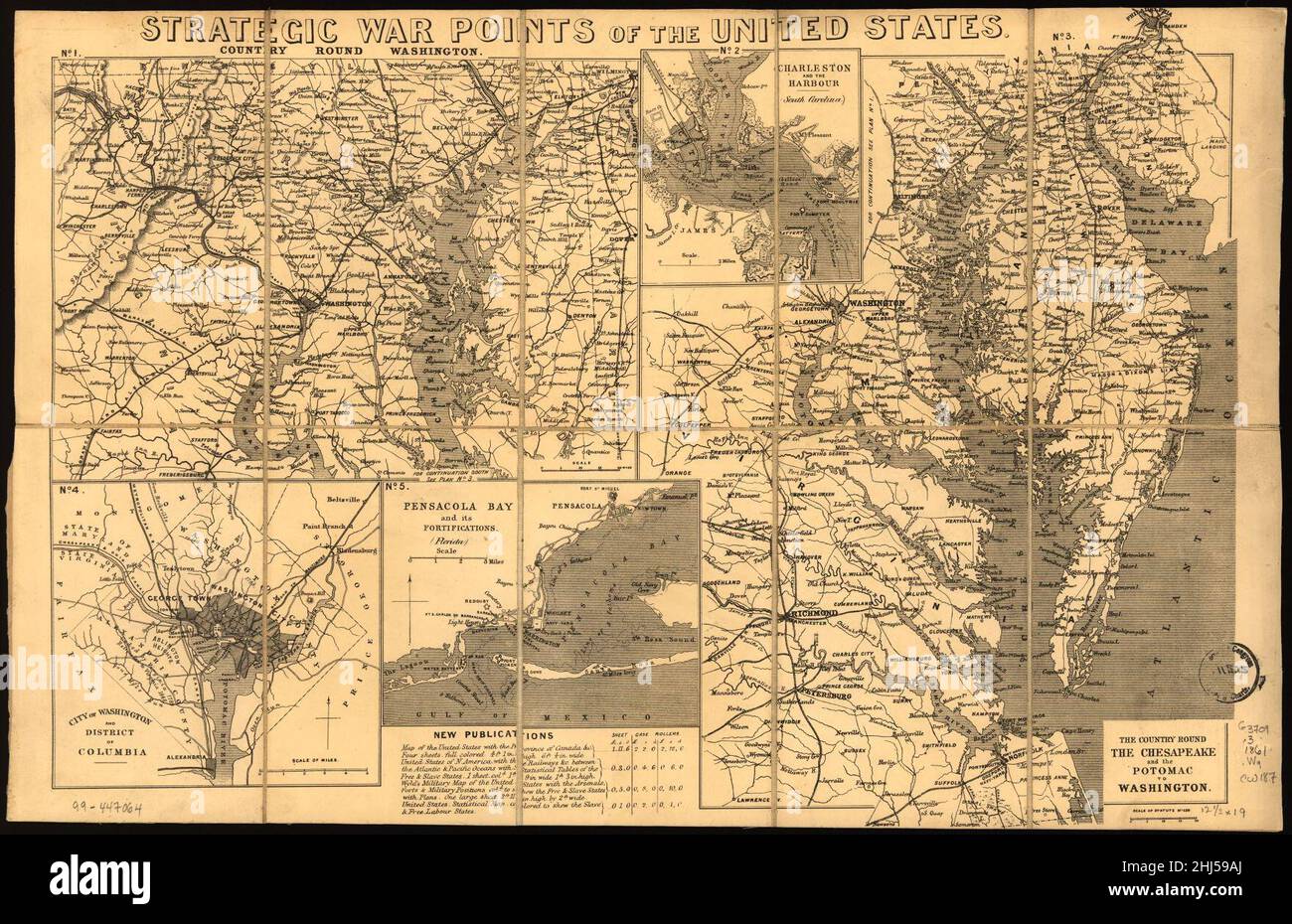 Strategic war points of the United States Stock Photo - Alamy