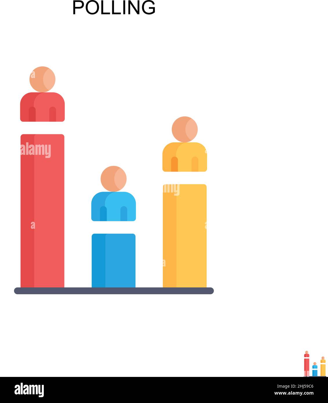 Polling Simple vector icon. Illustration symbol design template for web ...