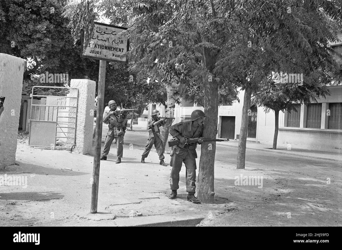 The Bizerte Crisis 1961French soldiers on the streets of Bizerte . July ...