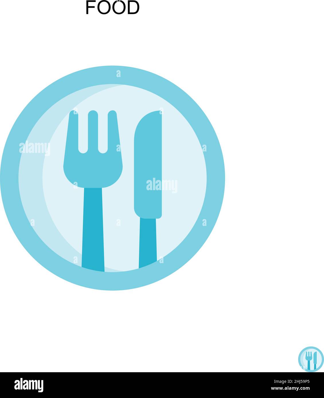 Food Simple vector icon. Illustration symbol design template for web ...