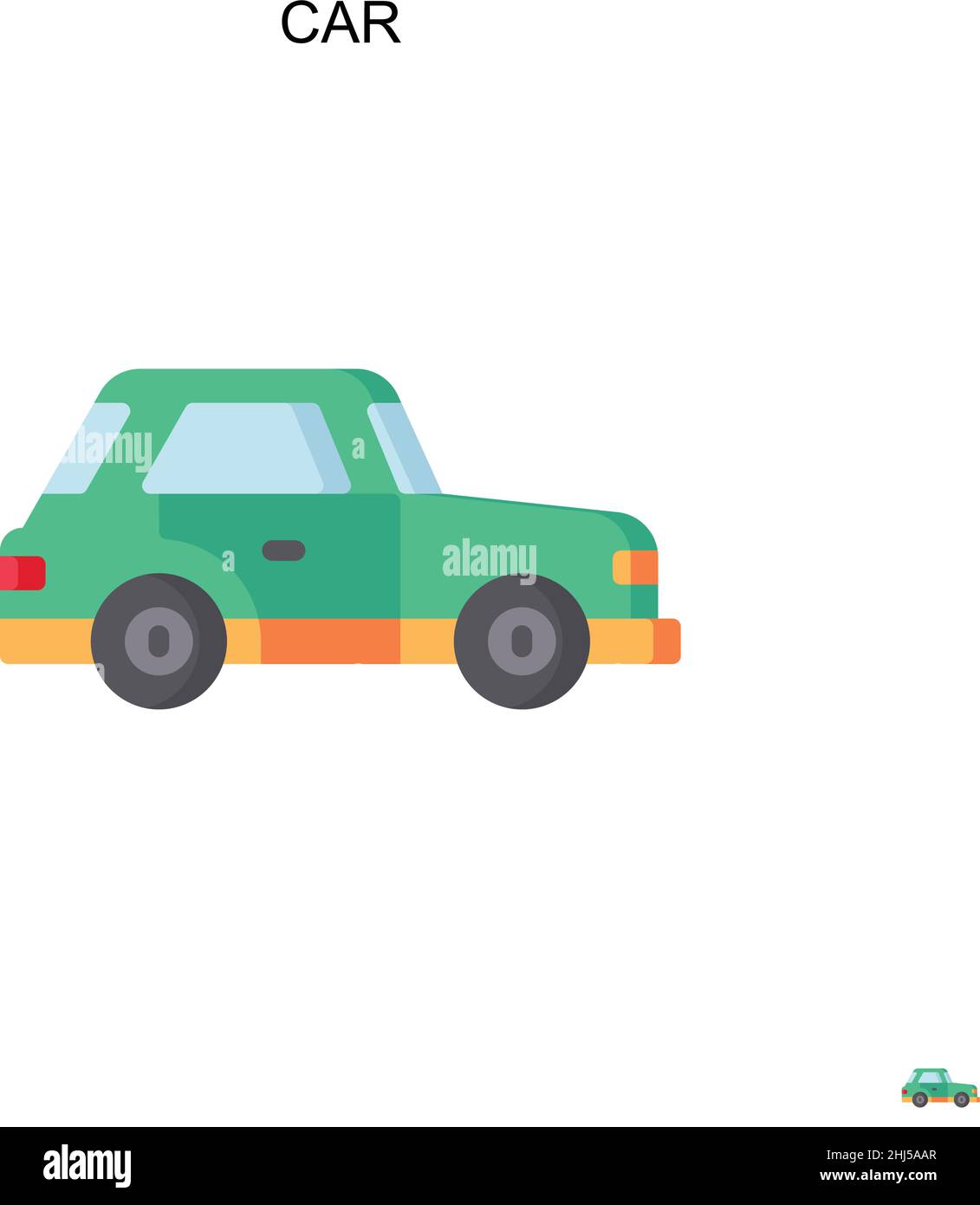 Car Simple Vector Icon Illustration Symbol Design Template For Web Mobile Ui Element Stock