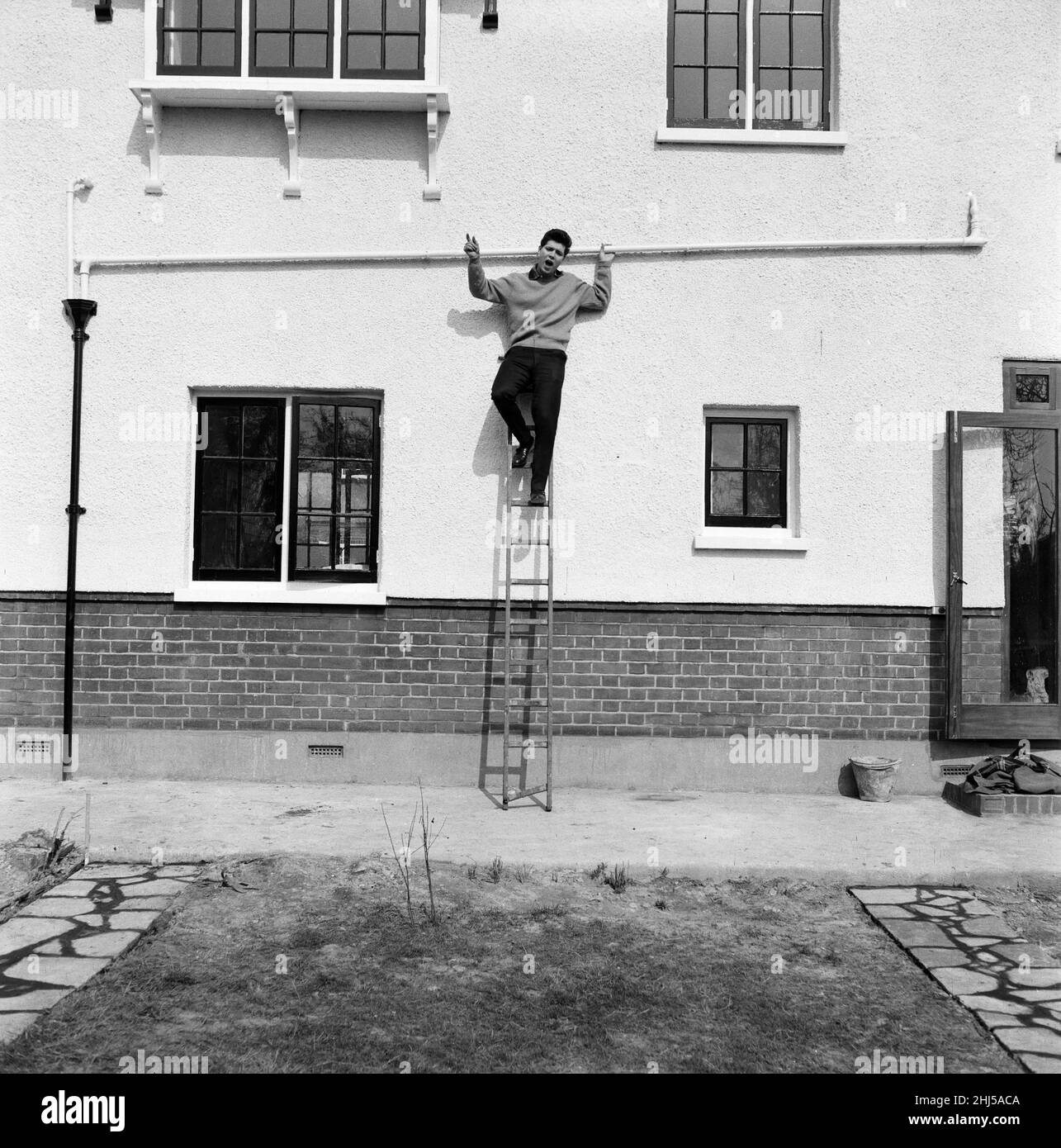 Cliff Richard pictured at his new house in Winchmore Hill, North London ...