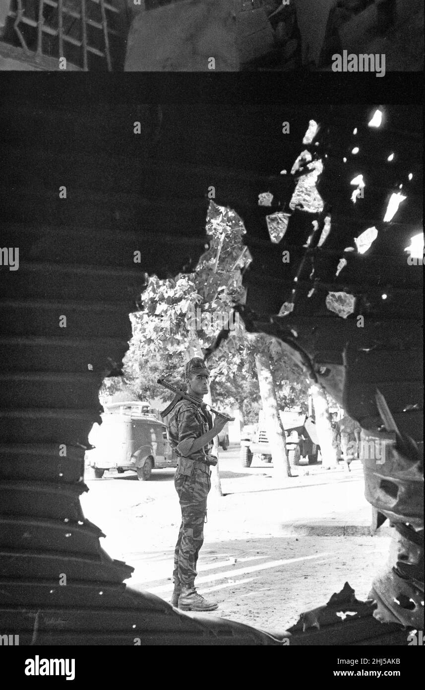The Bizerte Crisis 1961A French paratrooper framed in a bullet and ...