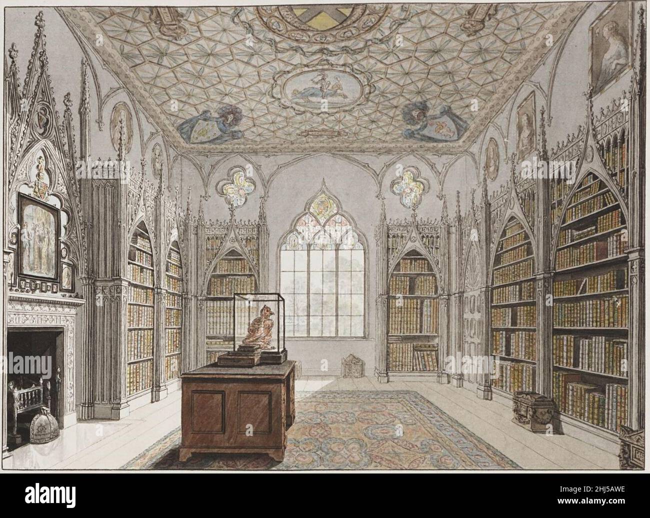 Strawberry Hill Library Stock Photo - Alamy