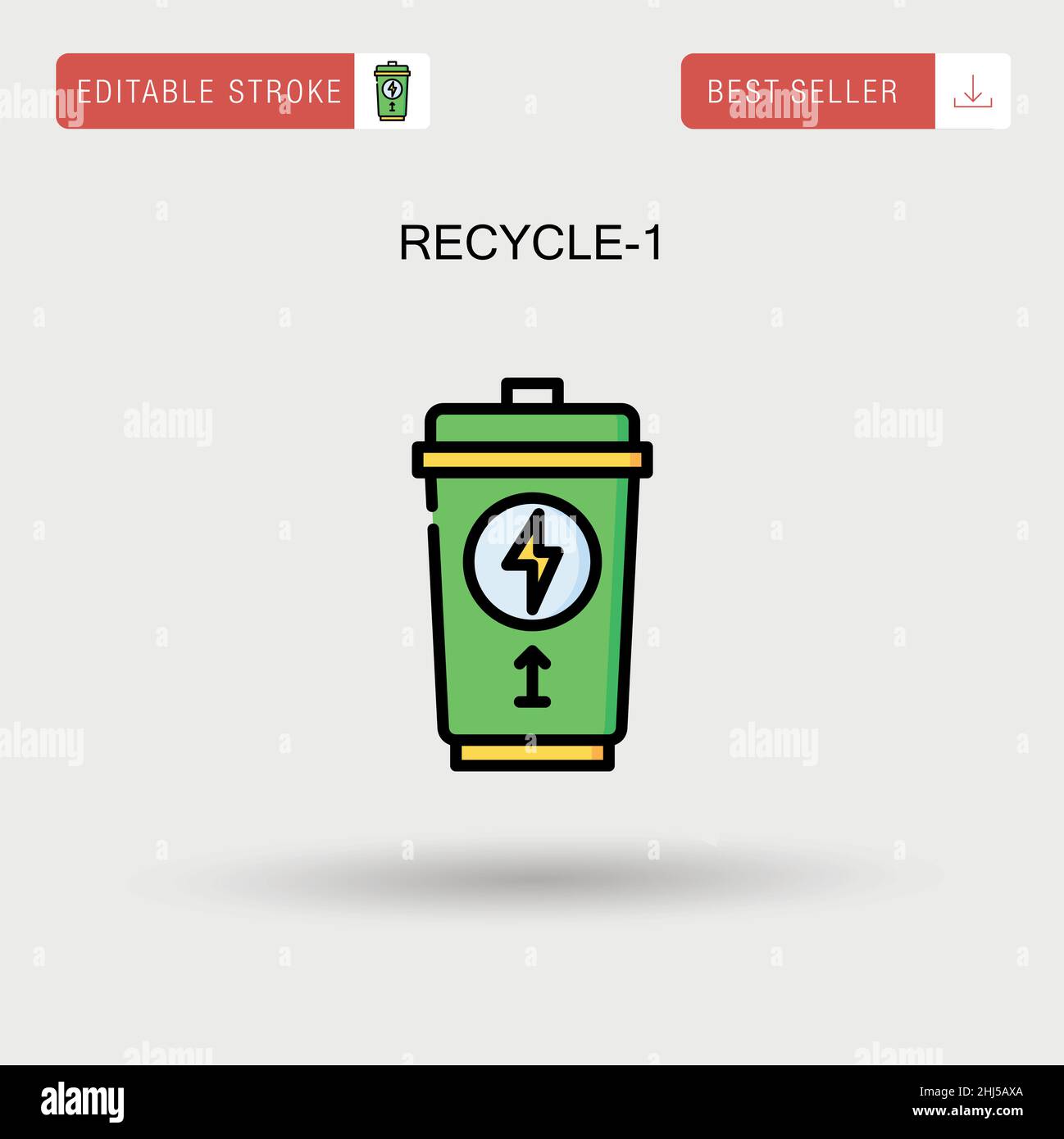 Simple black outline garbage Stock Vector Images - Alamy