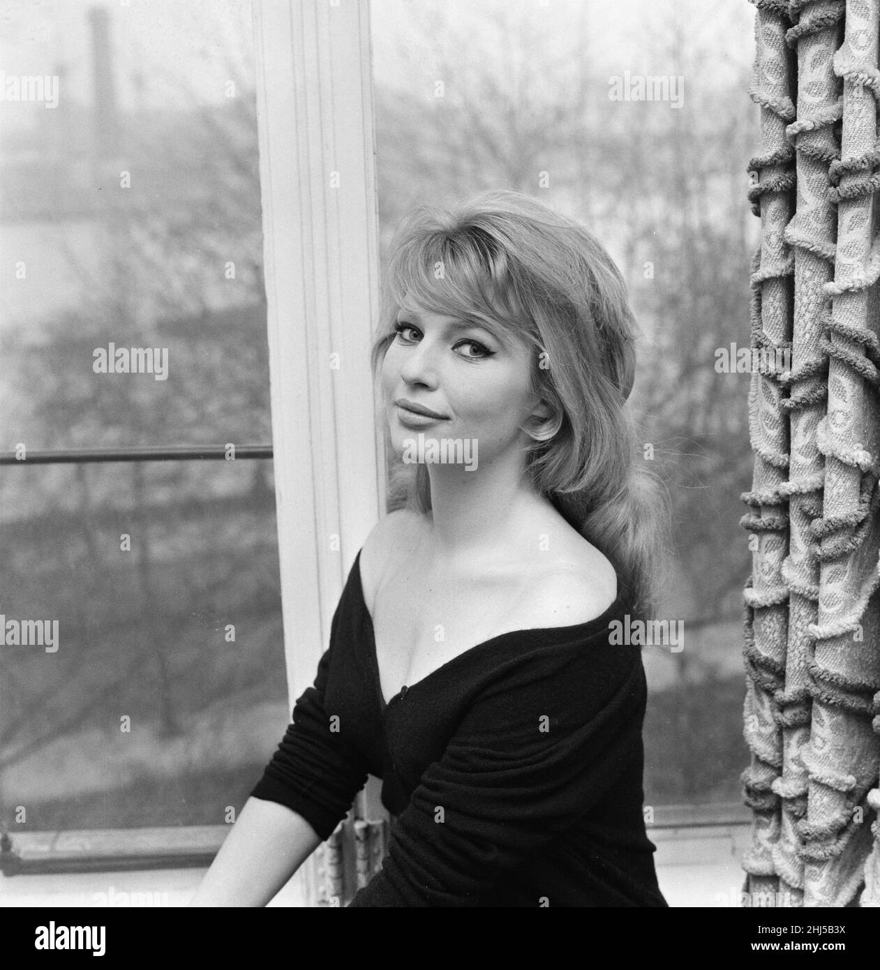 Annette Stroyberg, Danish actress, in London, Sunday 14th December 1958 ...