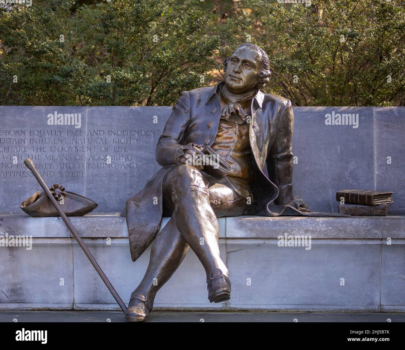 WASHINGTON, DC, USA - George Mason Memorial, statue Stock Photo - Alamy