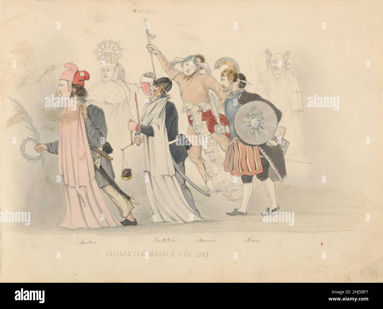 Stredoeurópsky maliar z 19. storočia - Album kresieb z 1847 - 1849 ...