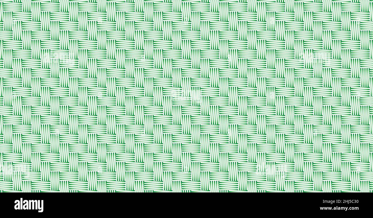 Panoramic green wicker background, repeating elements - Vector ...