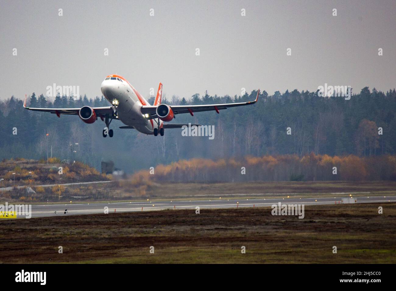 Thai Maha Vajiralongkorn airplane landing at LEJ airport in Germany ...