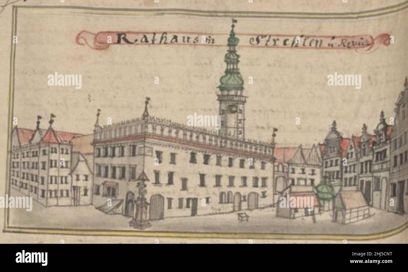 Strehlen Rathaus F.B. Werner Stock Photo - Alamy