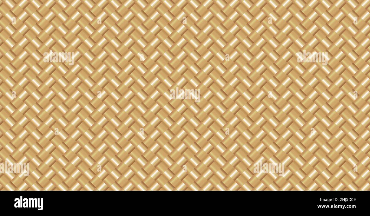 Panoramic golden gradient braided background, repeating elements ...