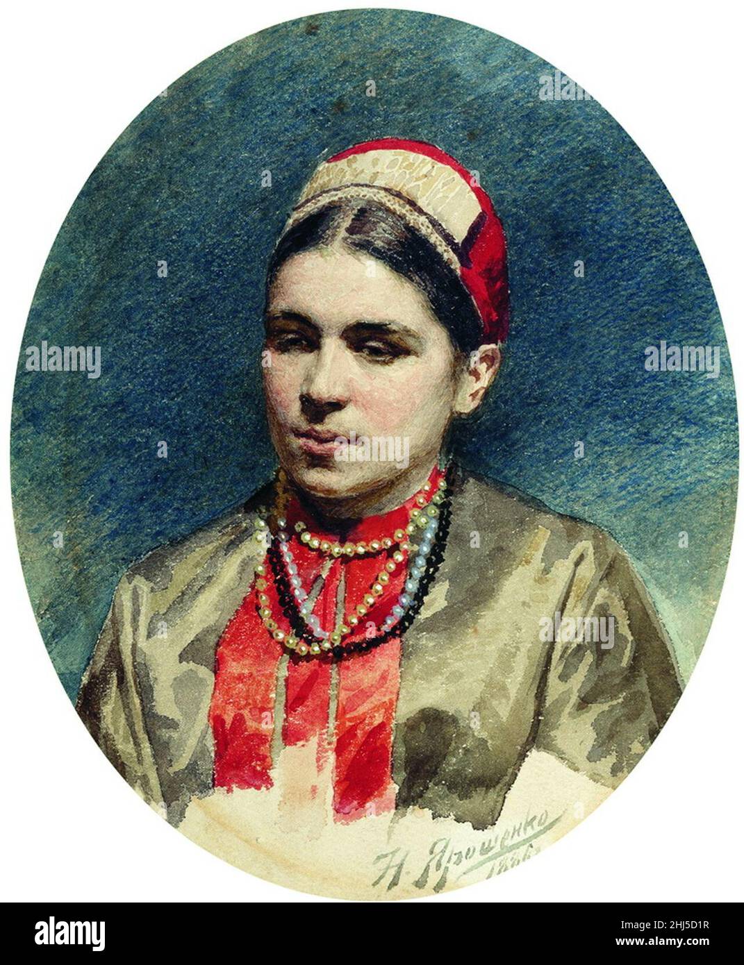 Strepetova in costume by Yaroshenko Stock Photo - Alamy