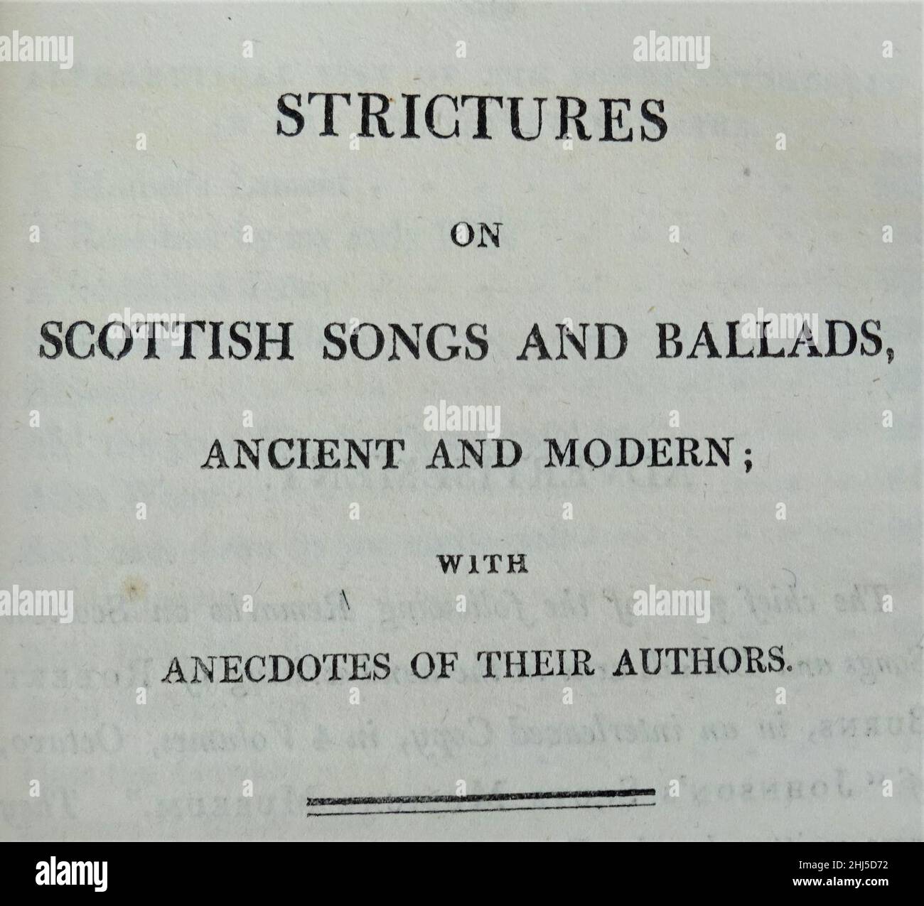Strictures. Robert Burn's Interleaved Scots Musical Museum, Cromek's ...