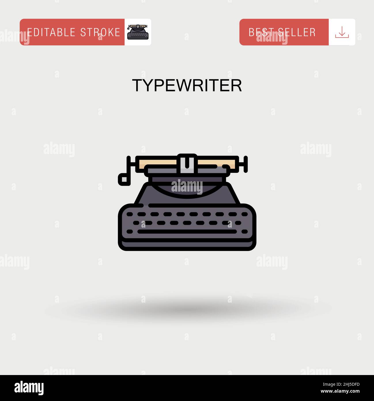 Typewriter Simple vector icon Stock Vector Image & Art - Alamy