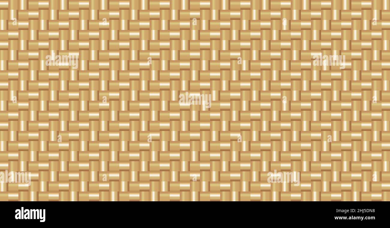 Panoramic golden gradient braided background, repeating elements ...