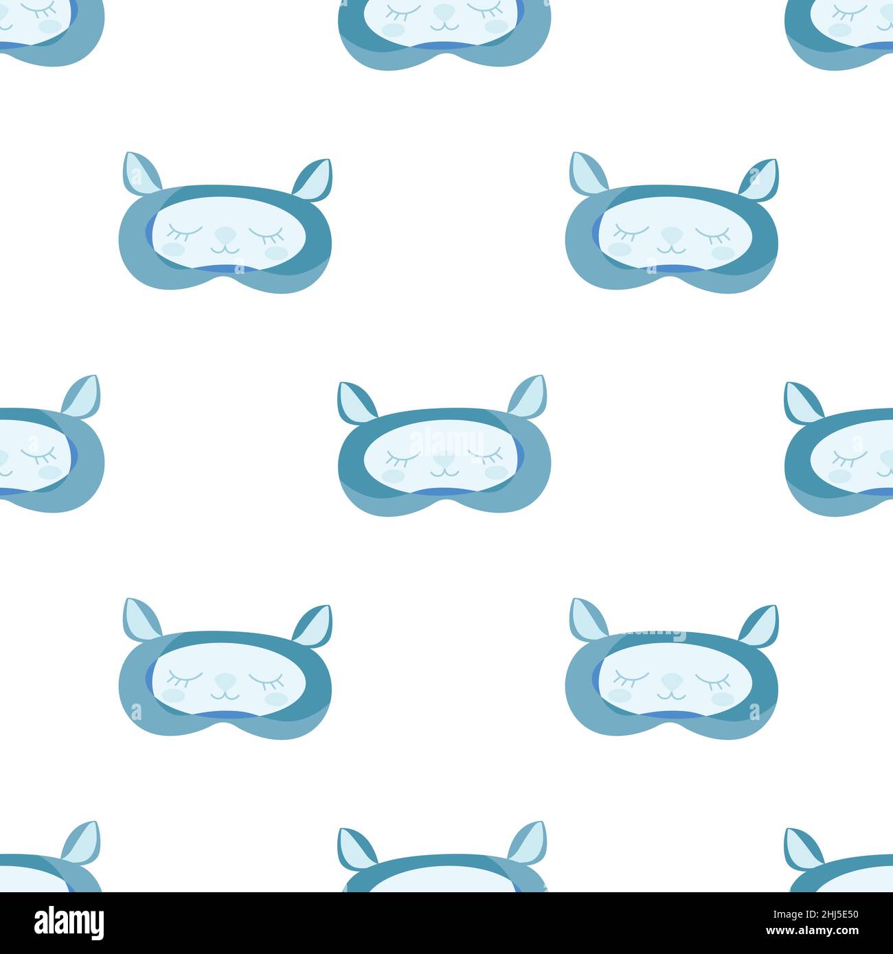 Lamb blue color geometric seamless pattern on white background ...