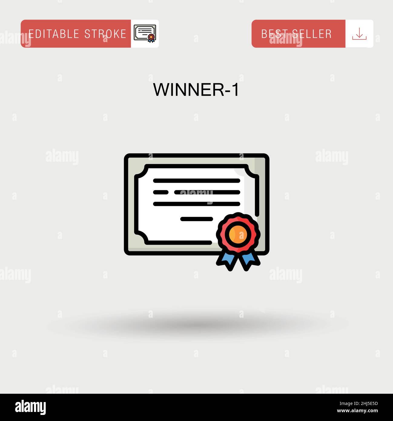 Winner-1 Simple vector icon Stock Vector Image & Art - Alamy