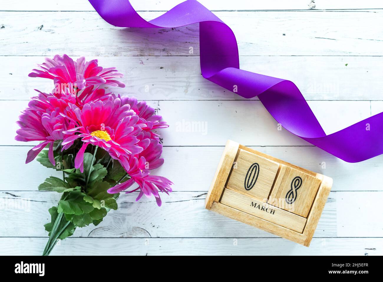 International women's day ribbon hi-res stock photography and images ...