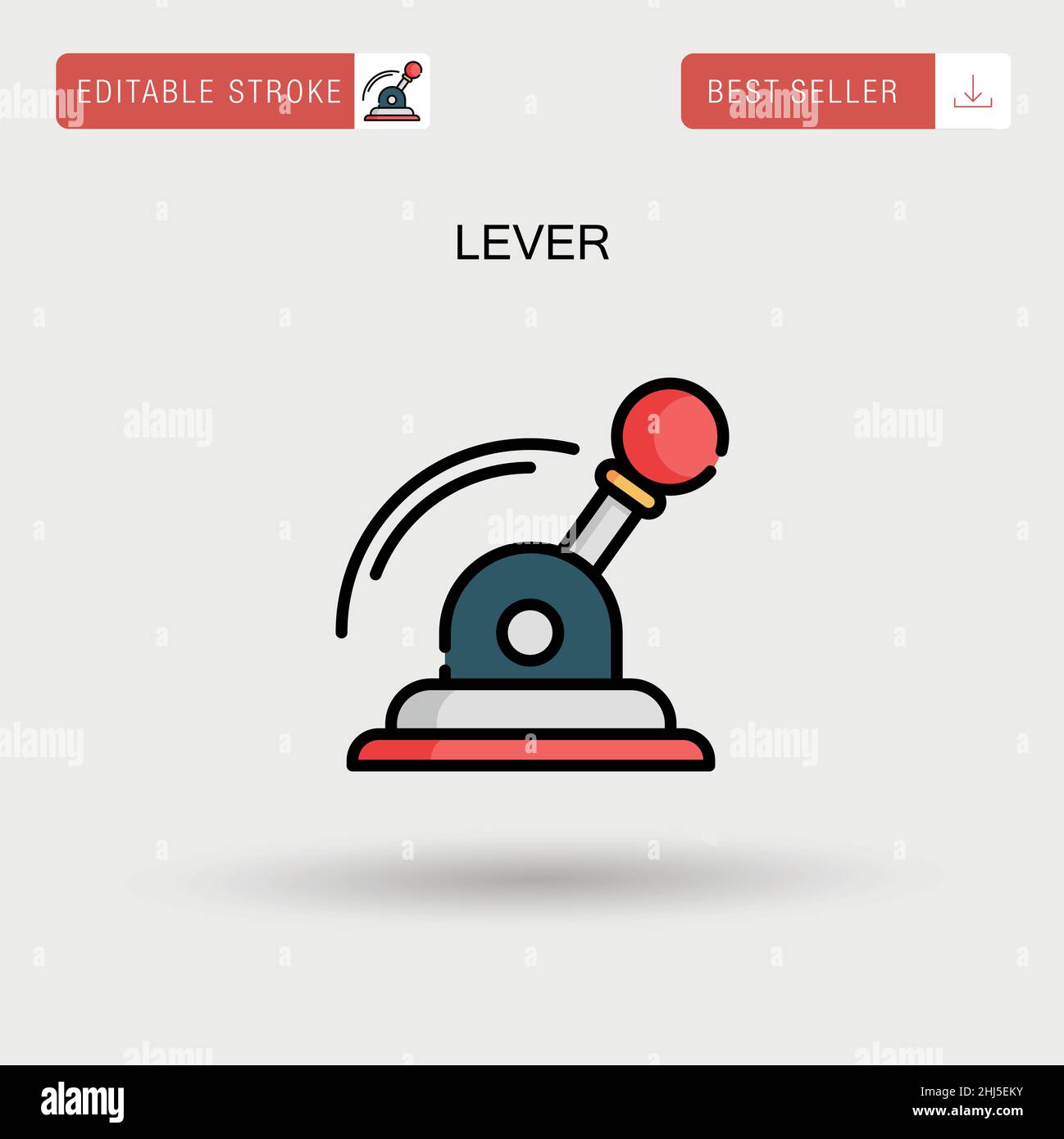 Lever Simple vector icon Stock Vector Image & Art - Alamy