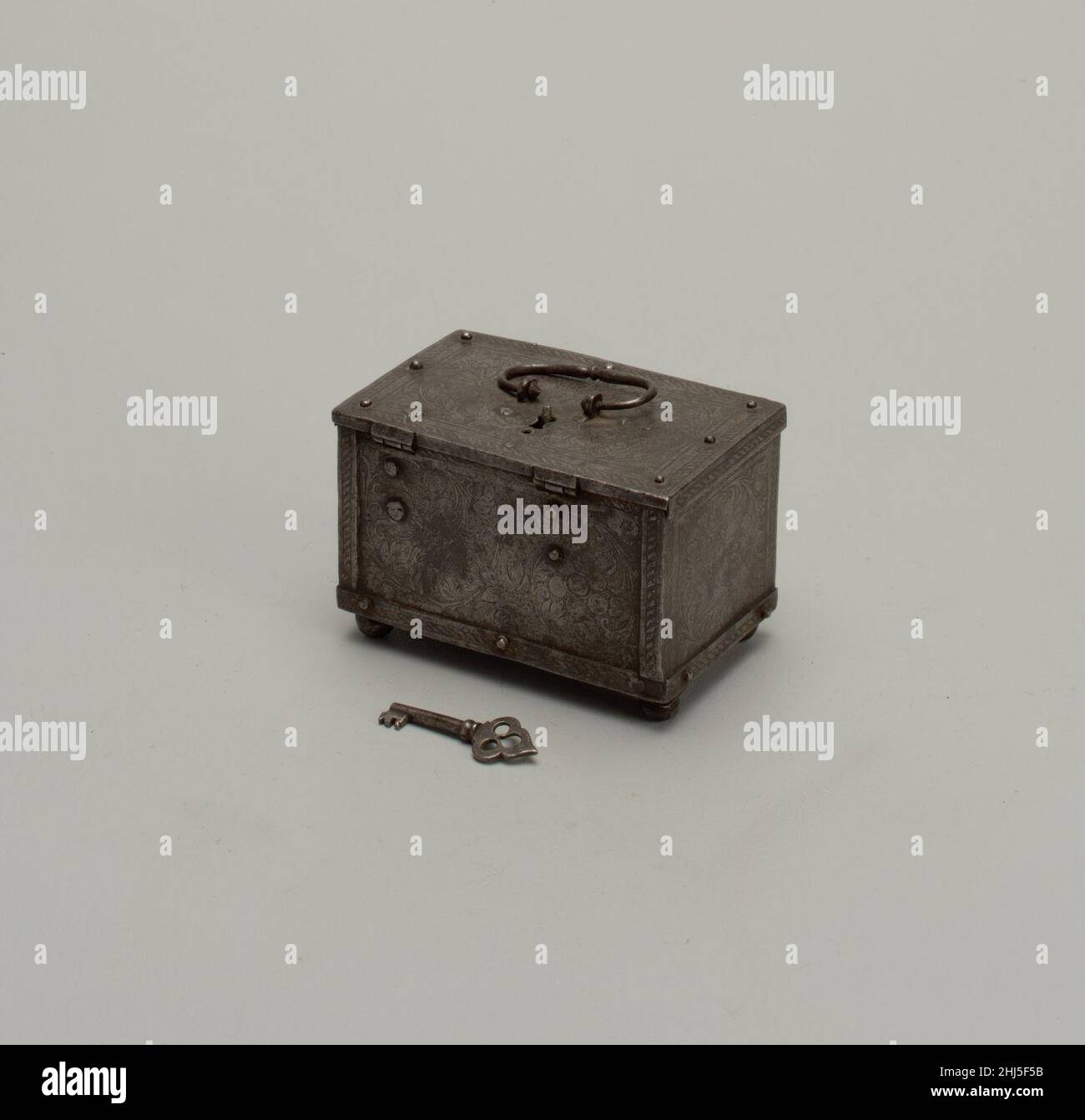 Strong Box And Key (possibly Spain), probably 16th century Stock Photo ...