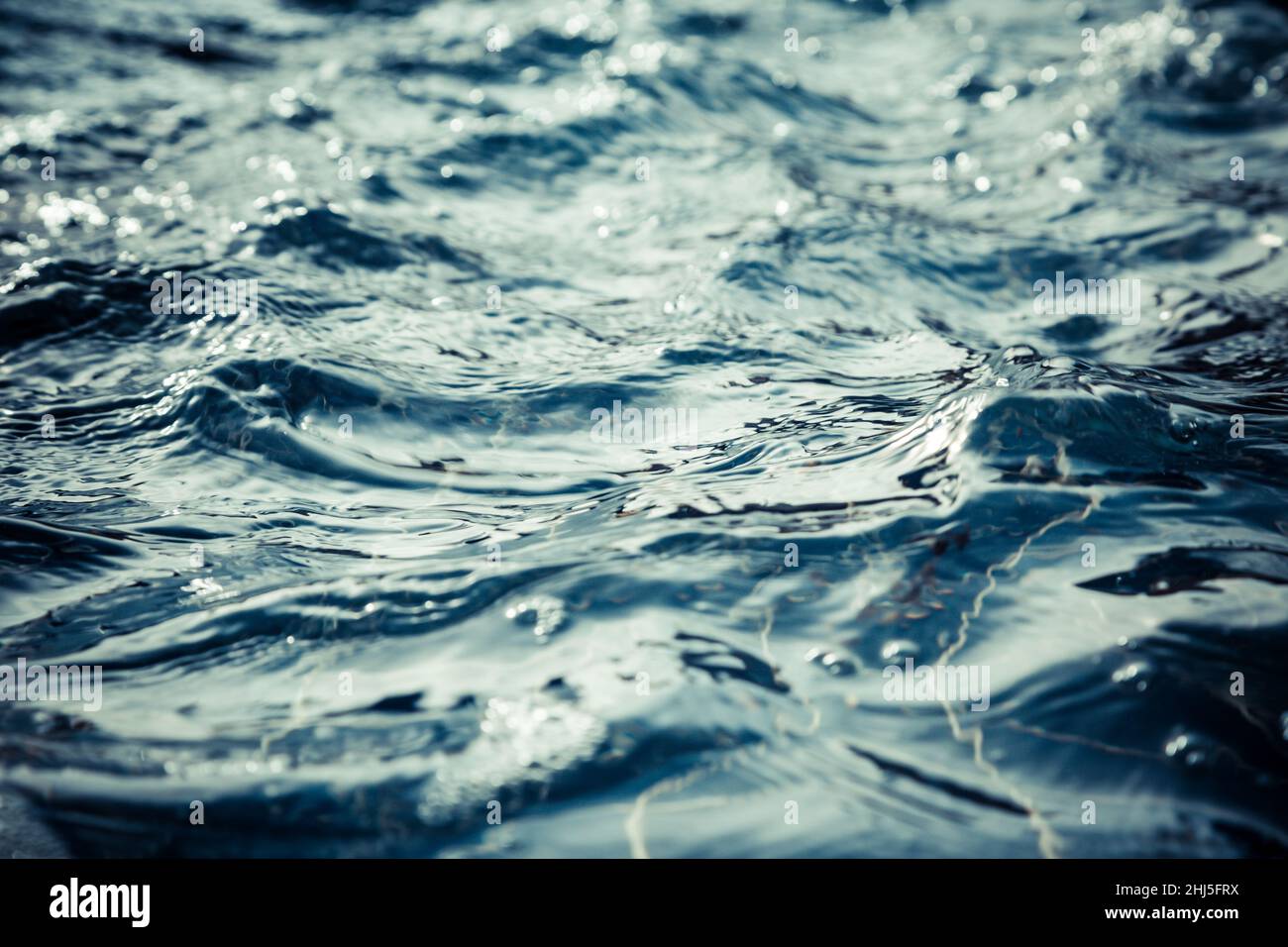 Vintage blue water wave background Stock Photo - Alamy