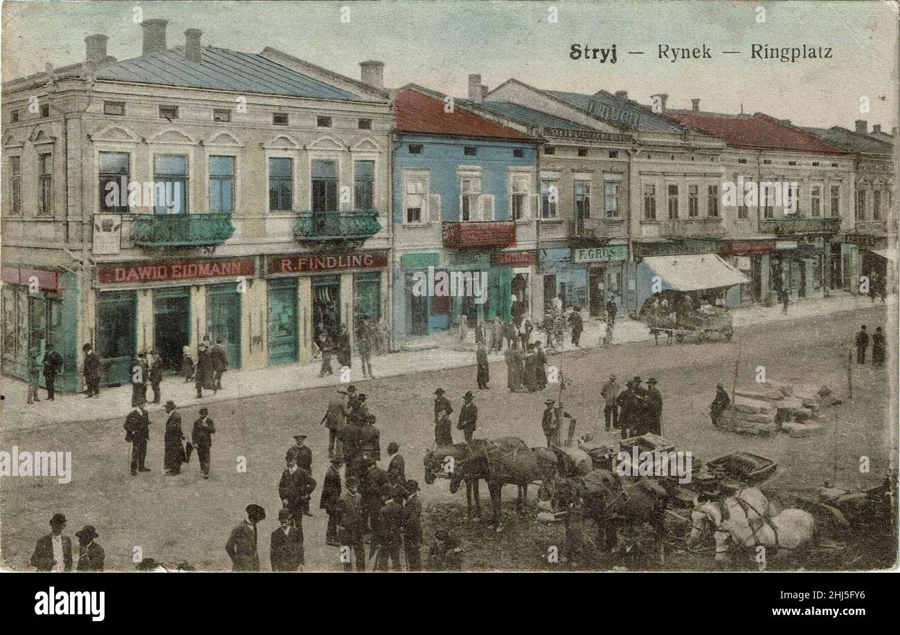 Stryj - Rynek - Ringplatz (01 Stock Photo - Alamy