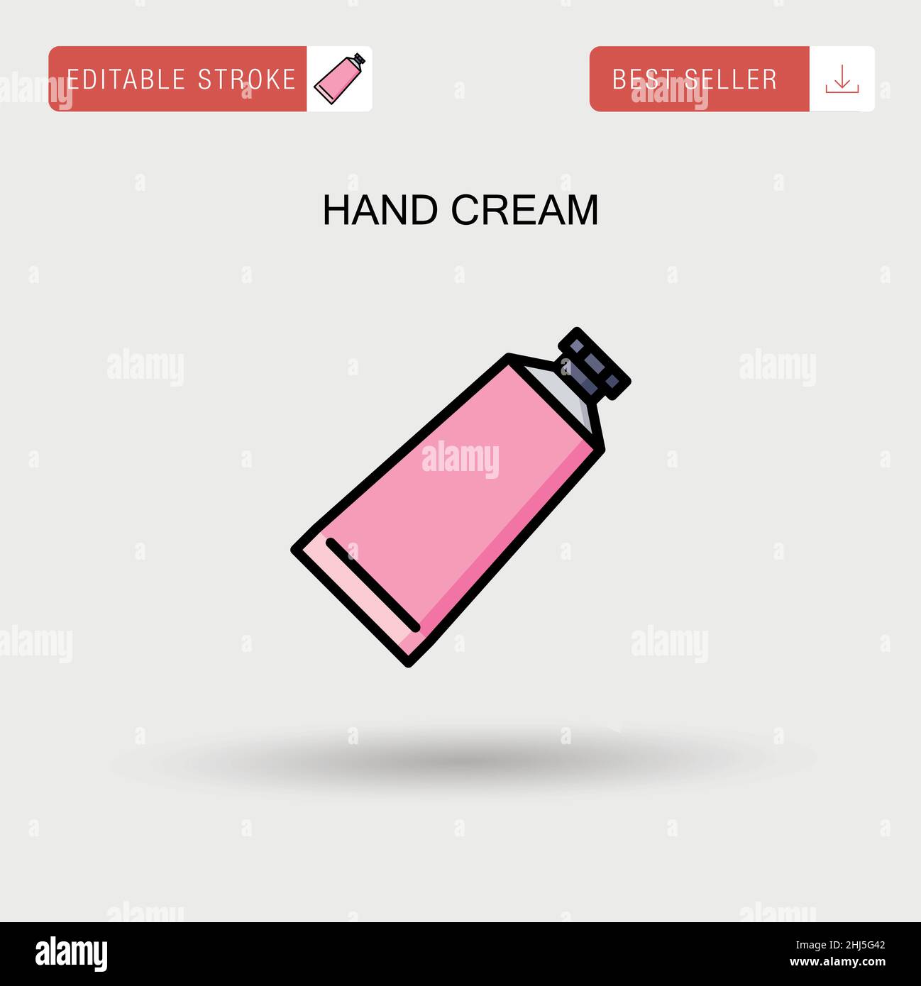 Hand cream Simple vector icon Stock Vector Image & Art - Alamy