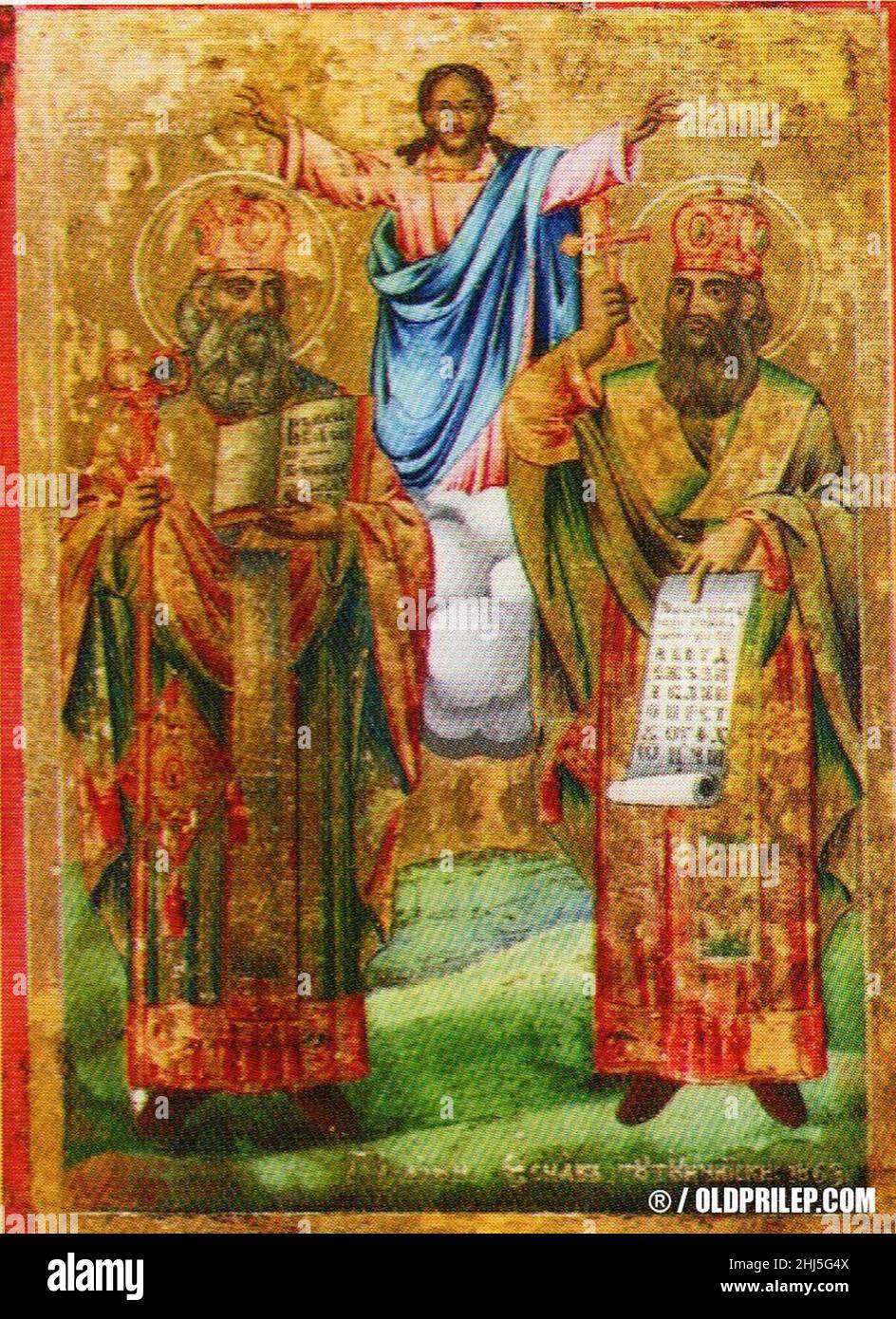 Sts Cyril and Methodius Icon by Adamche Naydov Stock Photo - Alamy