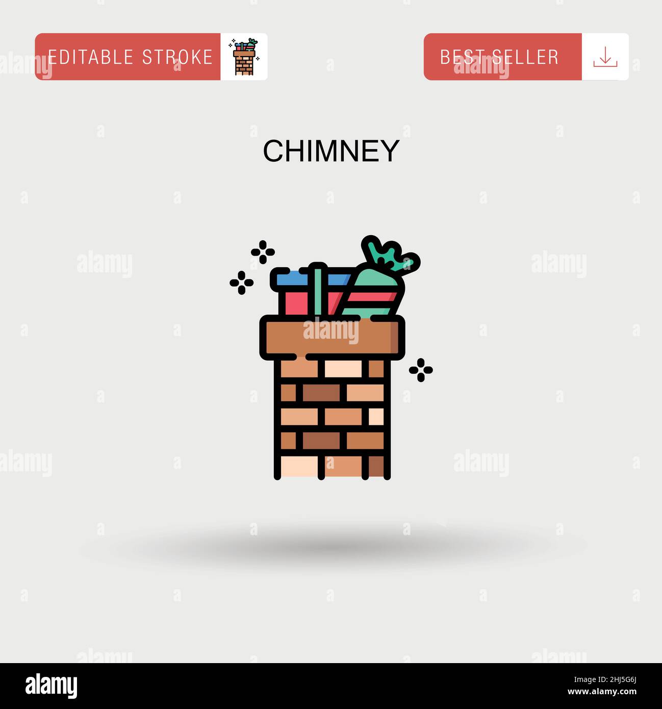 Modern chimney Stock Vector Images - Alamy