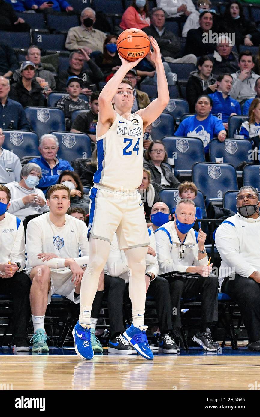 January 26, 2022: Saint Louis Billikens guard Gibson Jimerson (24 ...