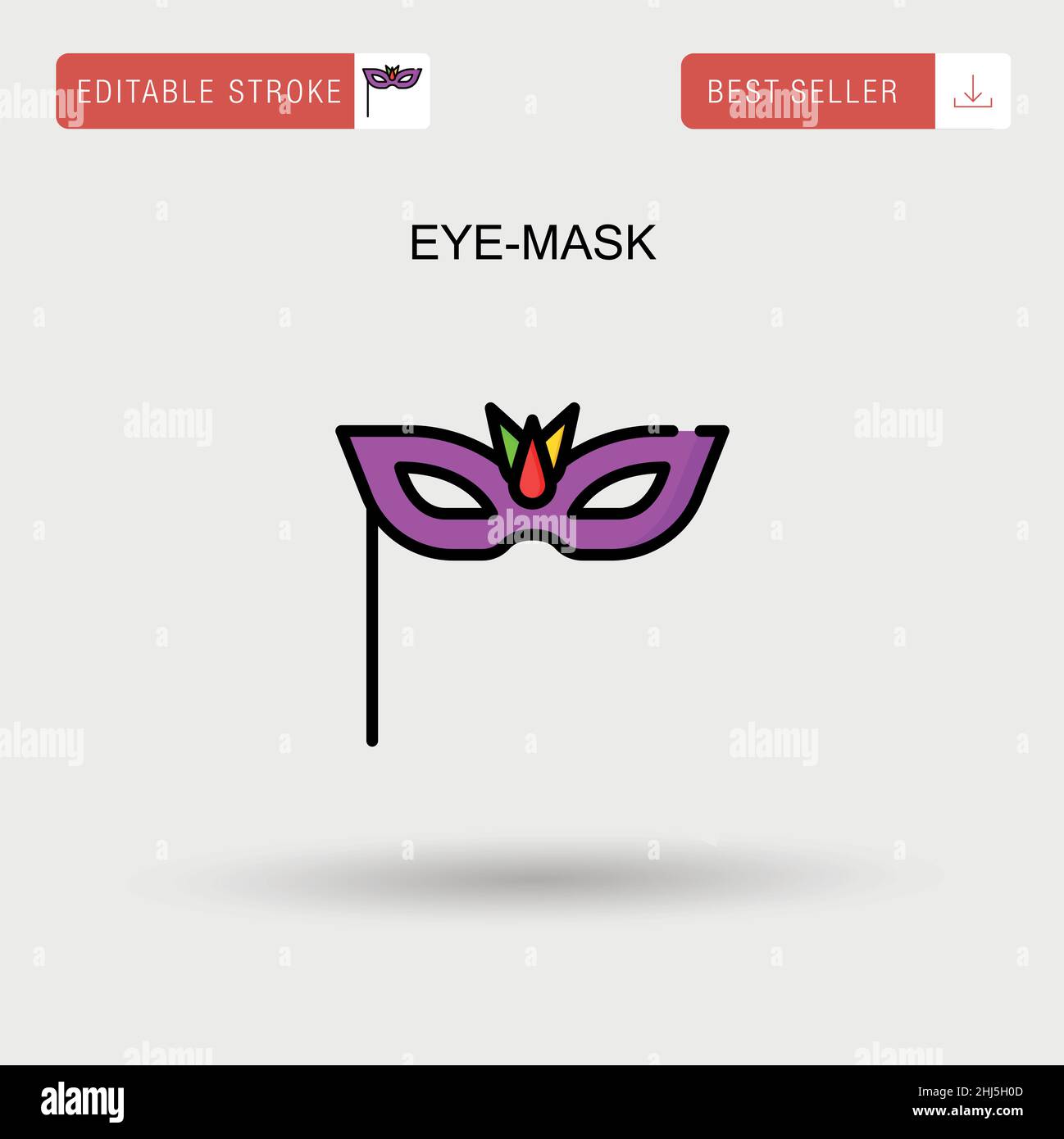 Sleep eye mask icon hi-res stock photography and images - Alamy