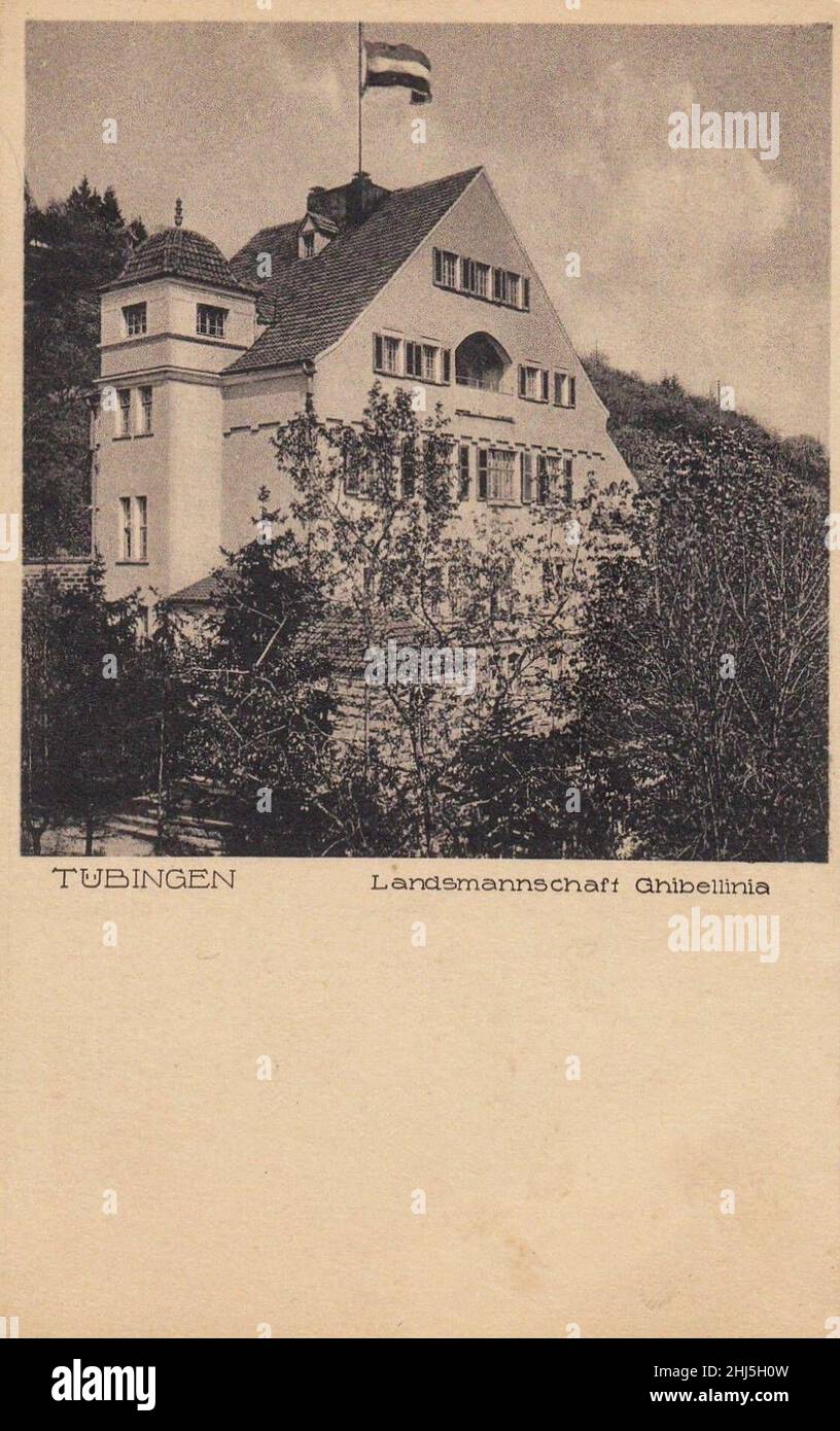Studentenverbindung Ghibellinia in Tübingen Stock Photo - Alamy