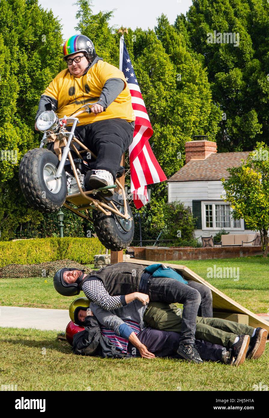 Zach Holmes, Danger Ehren, Dave England, and Preston Lacy in "Jackass ...