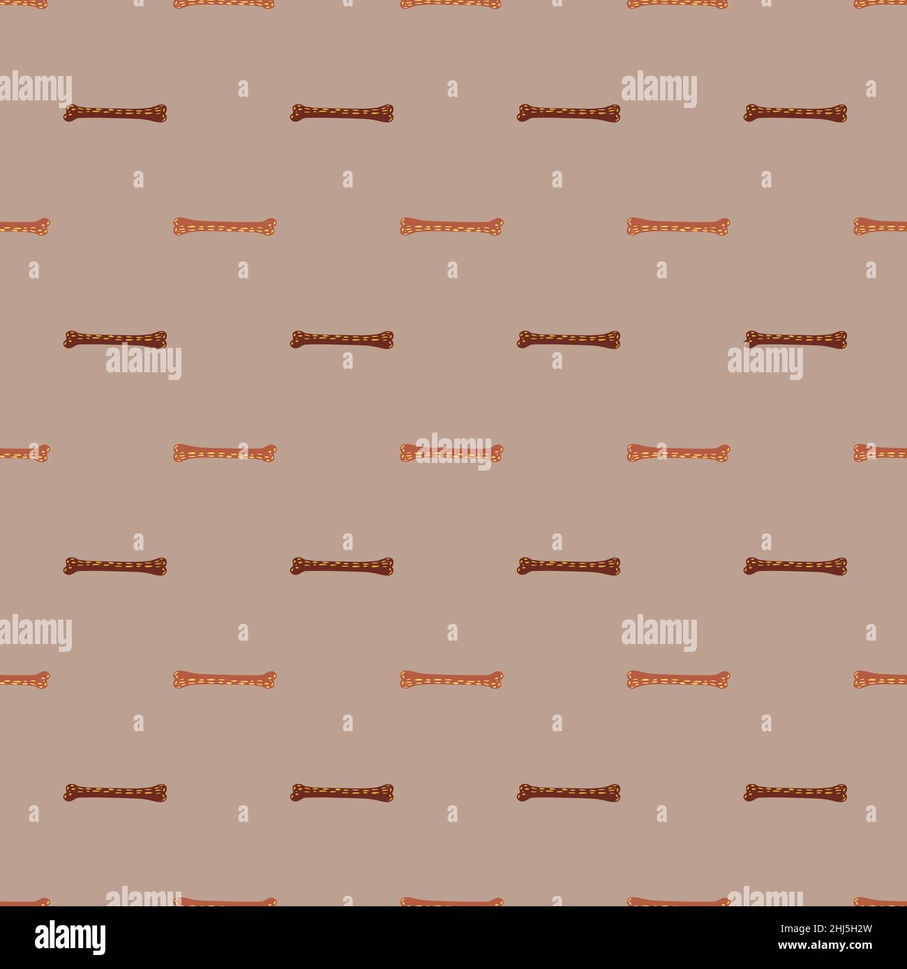 Cartoon seamless horror pattern with doodle bones shapes. Pale dark ...