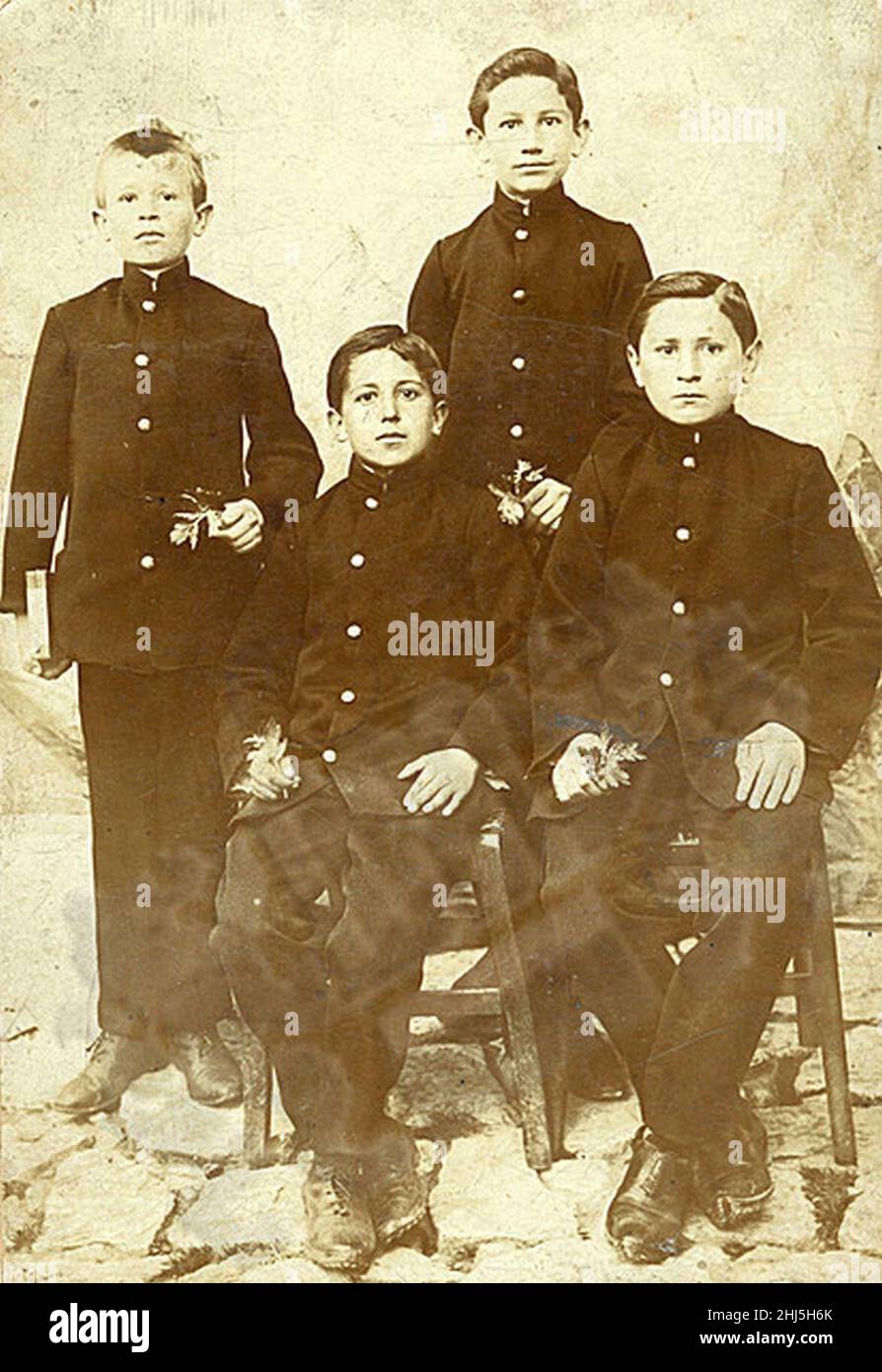 Students in the Kastoria Bulgarian School Atanas Shonev Standing, and ...