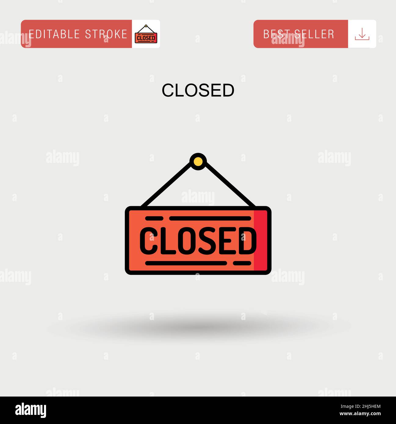 Closed restaurant notice Stock Vector Images - Alamy