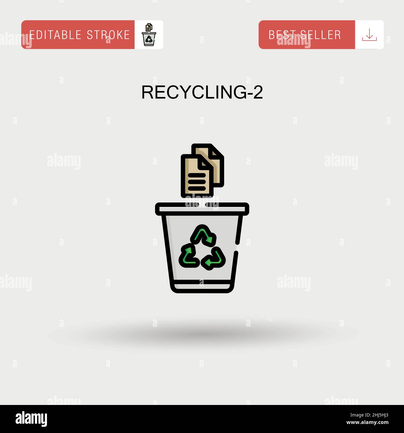 Recycling-2 Simple vector icon Stock Vector Image & Art - Alamy