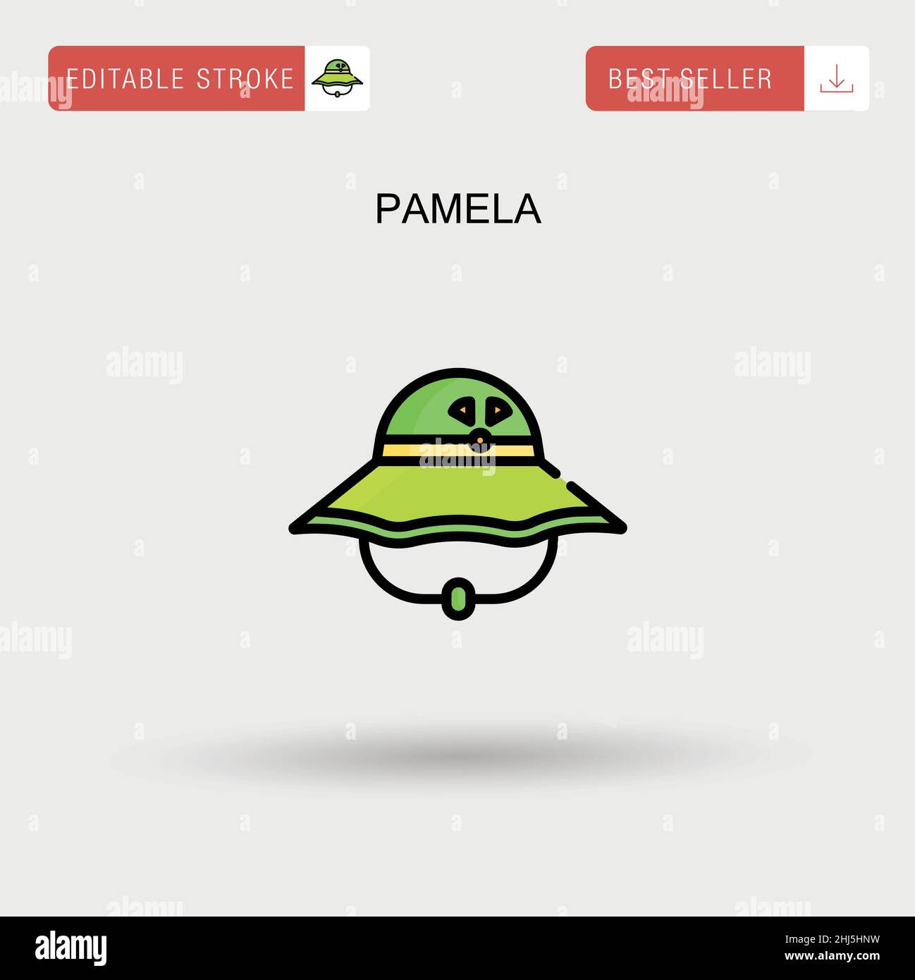 Pamela Simple vector icon Stock Vector Image & Art - Alamy