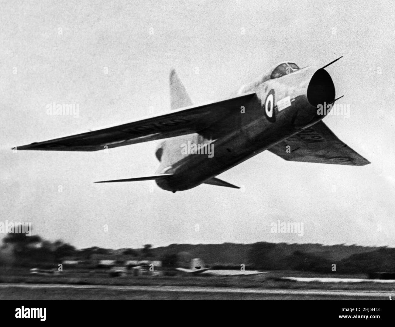 Lightning test plane Black and White Stock Photos & Images - Alamy