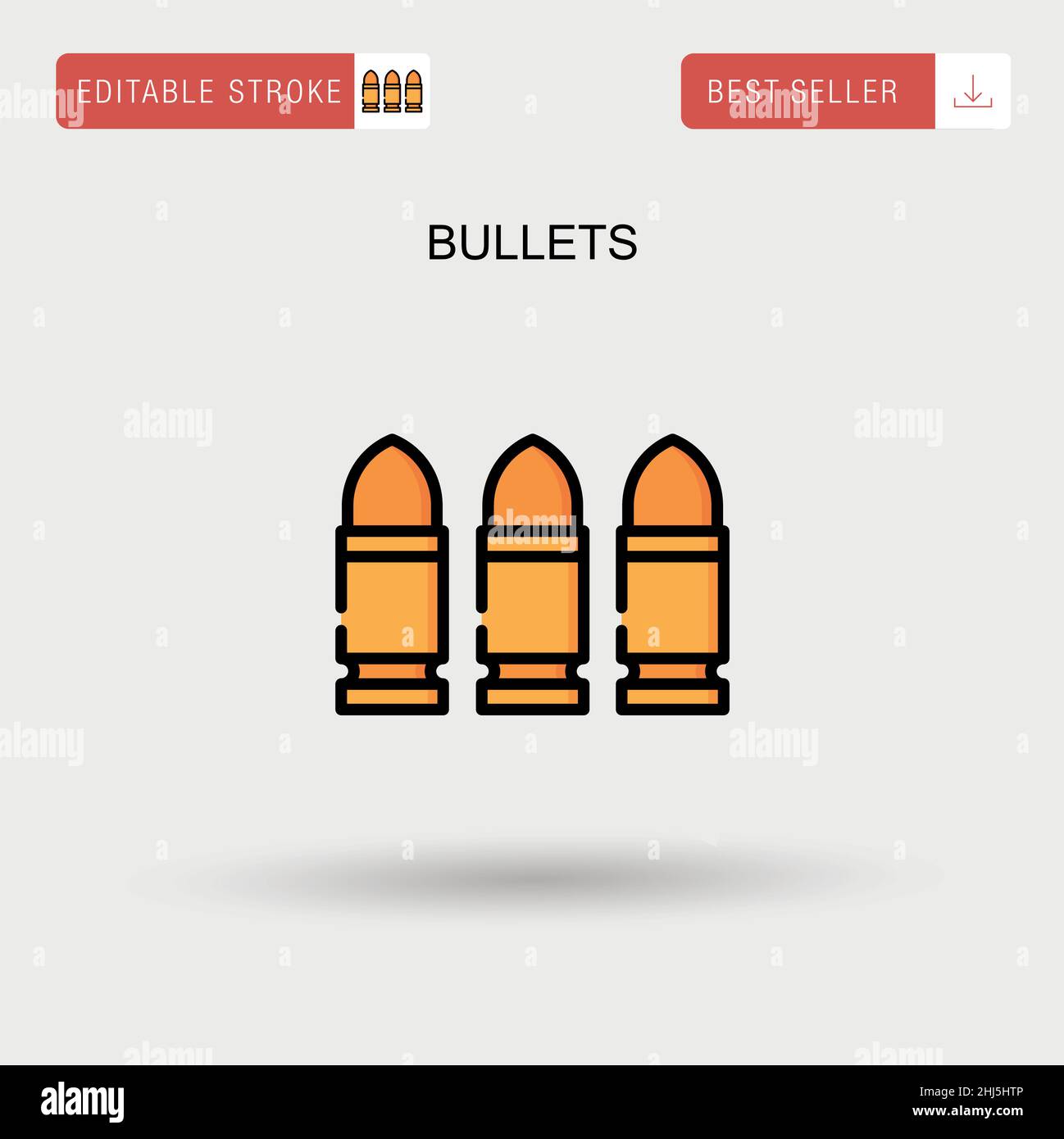 Bullets Simple vector icon Stock Vector Image & Art - Alamy