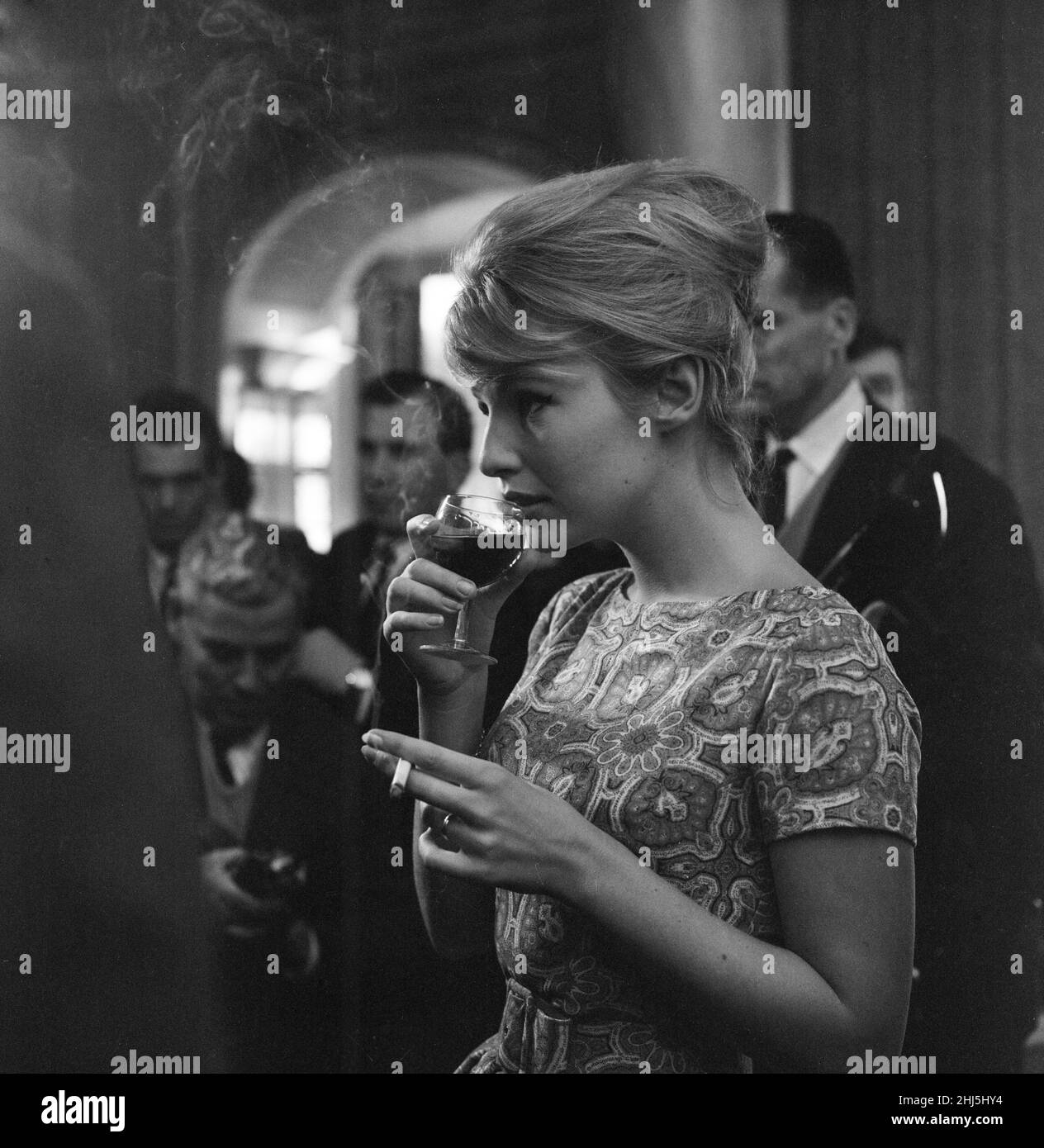 Annette Stroyberg, Danish actress, in London, Sunday 14th December 1958 ...