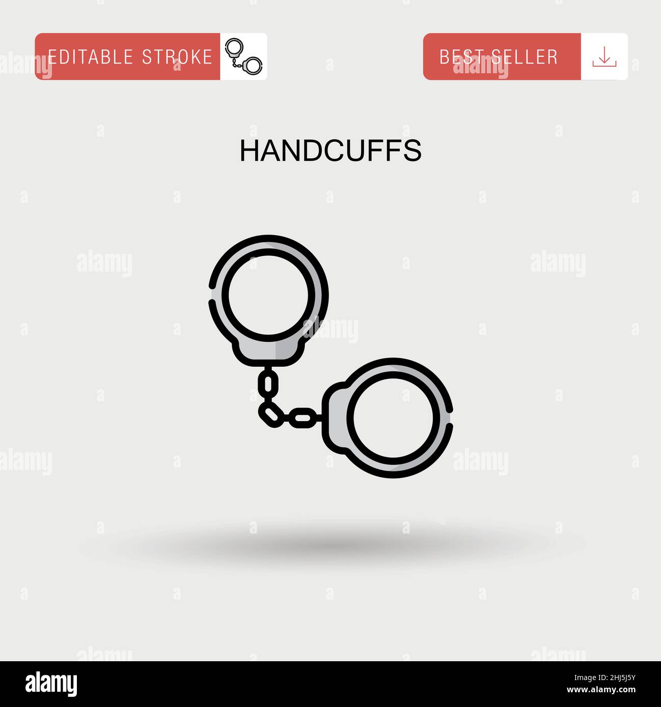 Silhouette criminal man handcuffs Stock Vector Images - Alamy