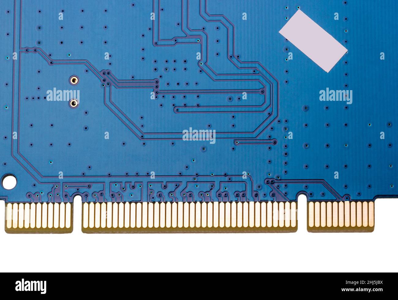 Electronic collection - PCI connector isolated on a white background ...
