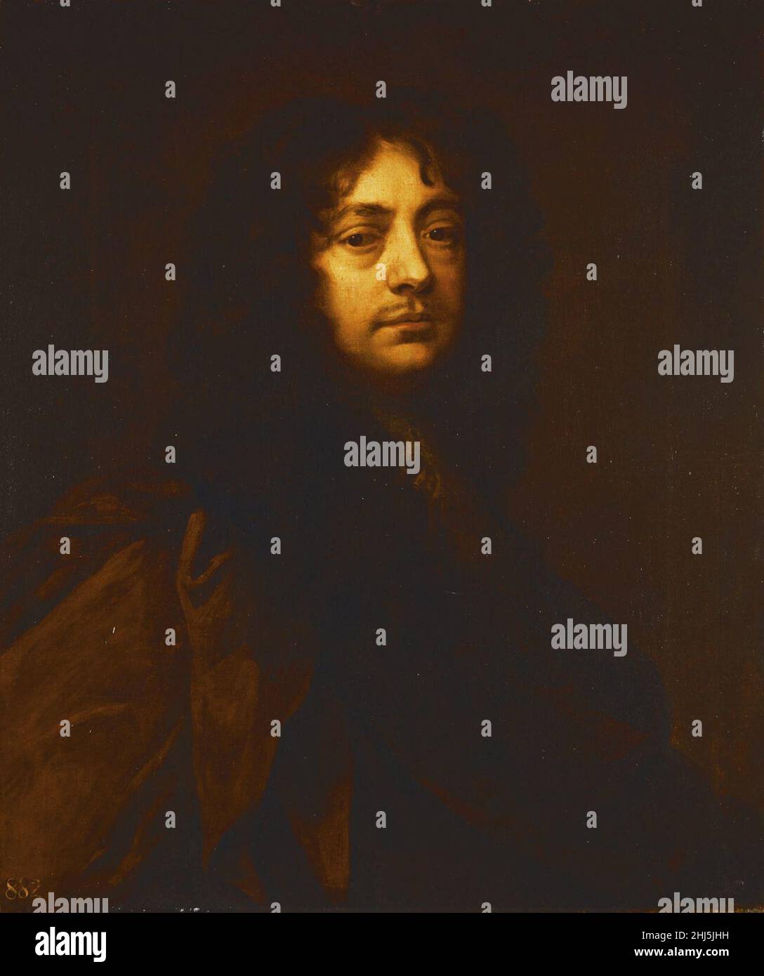 Studio of Sir Peter Lely (1618-80) - Portrait of the Artist Stock Photo ...
