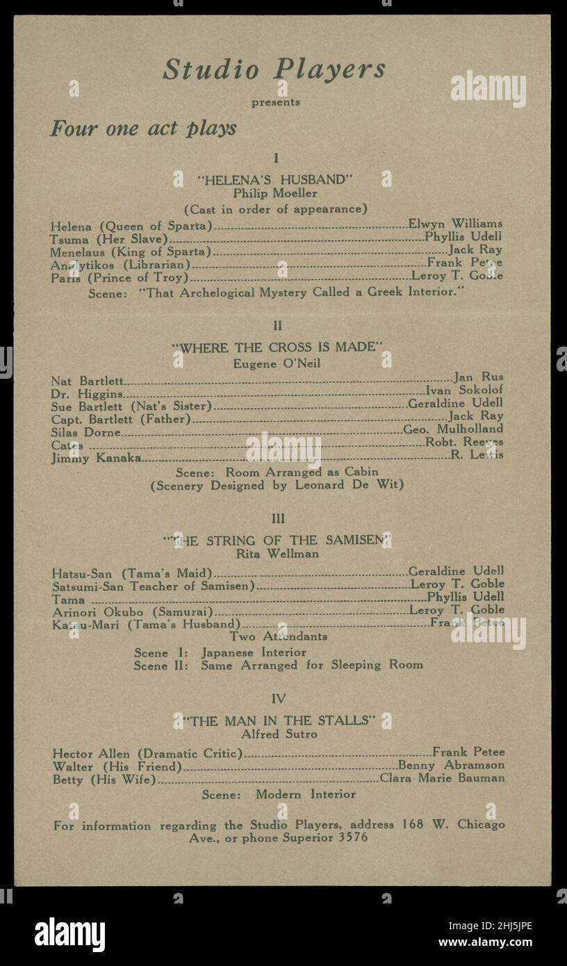 One act plays hi-res stock photography and images - Alamy